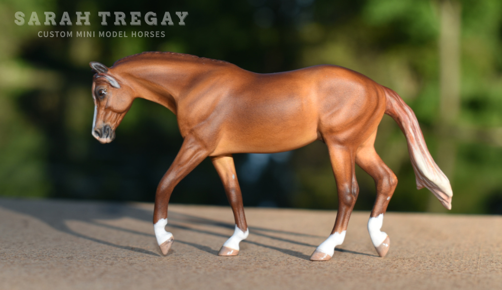 Custom mini model horses by Sarah Tregay